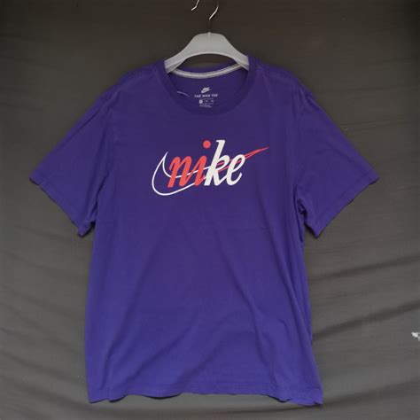 Nike Swoosh Vintage Script Tee On Carousell