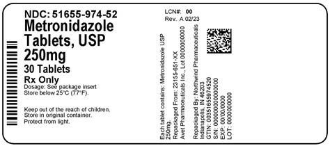 Dailymed Metronidazole Tablet