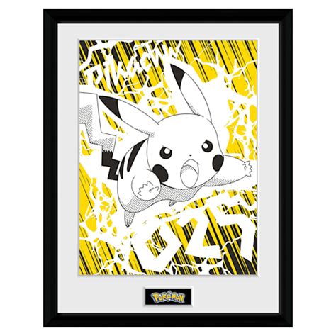 Pikachu Bolt 25 Art Print My Nintendo Store