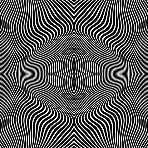 Abstract Pattern Of Wavy Stripes Or Rippled 3d Relief Black And White Lines Background Vector