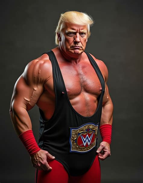 Donald Trump In A Wrestler Costume Stable Diffusion Online