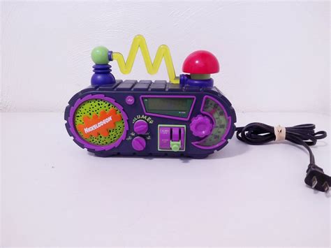 Vintage Nickelodeon Time Blaster Rise And Slime Alarm
