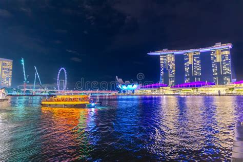 Marina Bay Sands On The River Bay In The Heart Of Singapore Central