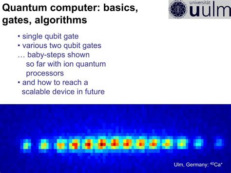 Pdf Quantum Computer Basics Gates Algorithms Ulm · Quantum