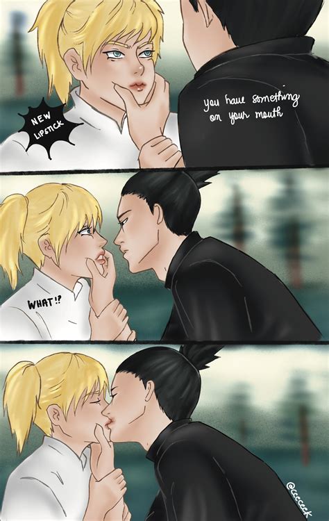 Shikamaru And Temari Kiss How Shikamaru And Temaris Love Story