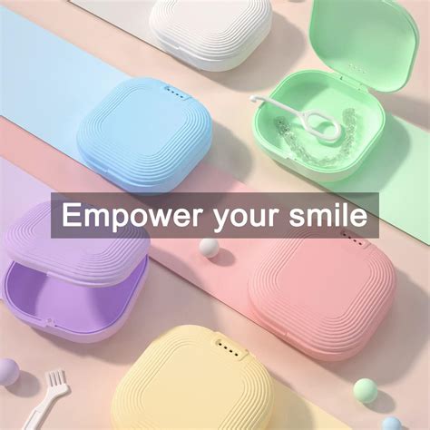 Cute Slim Aligner Case Set With Vent Holes For Invisalign Retainer