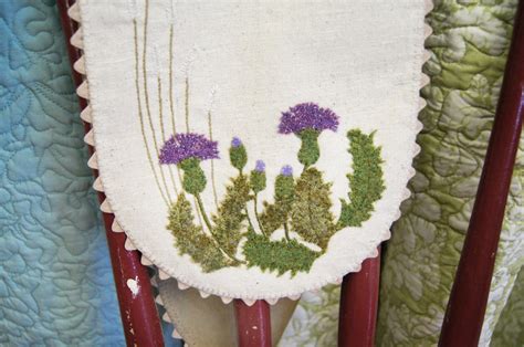 Thistle Garden Table Runner Etsy