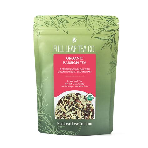 Organic Passion Tea Loose Leaf Herbal Tea Full Leaf Tea Company