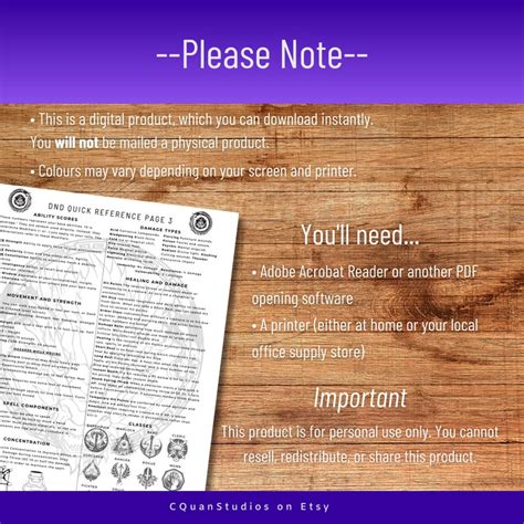 Dnd Cheat Sheet Dm Cheat Sheet Dnd Player Guide 5e Quick Reference