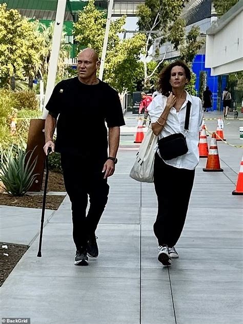 Michael Klim Looks Frail As He Uses A Walking Stick During Outing With Girlfriend Michelle In La