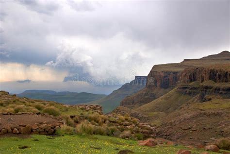 Landscape Of Lesotho Officially The Kingdom Of Lesotho Stock Image