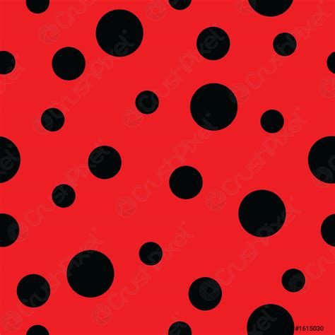Ladybug Pattern Seamless Vector Stock Vector 1615030 Crushpixel