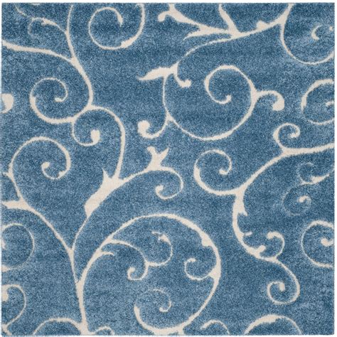 Safavieh Florida Ryung Shag Scroll 1 2 Inch Thick Textured Rug On