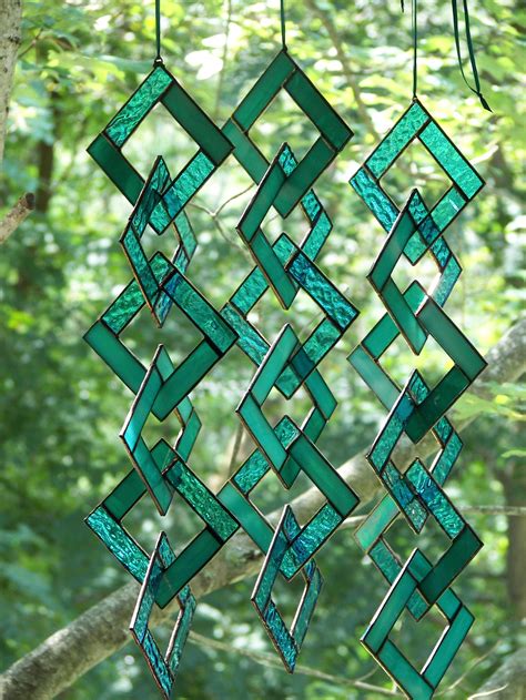 Turquoise Stained Glass Stained Glass Suncatcher Stained Glass Etsy