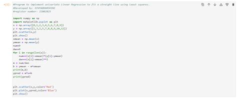 Github Divyadharshiniddanbarasu Univariate Linear Regression Implementation Of Univariate