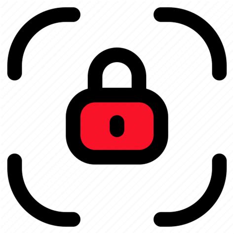 Scan Unlock Security Biometric Identification Authentication Icon