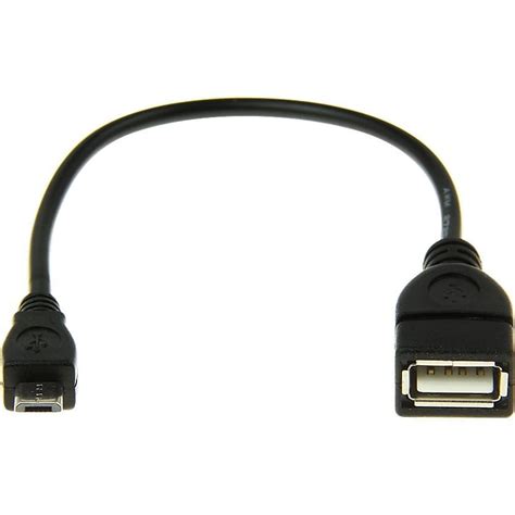 Rocstor Premier Micro Usb To Usb Otg Host Adapter Mf 6in Usb Adapter