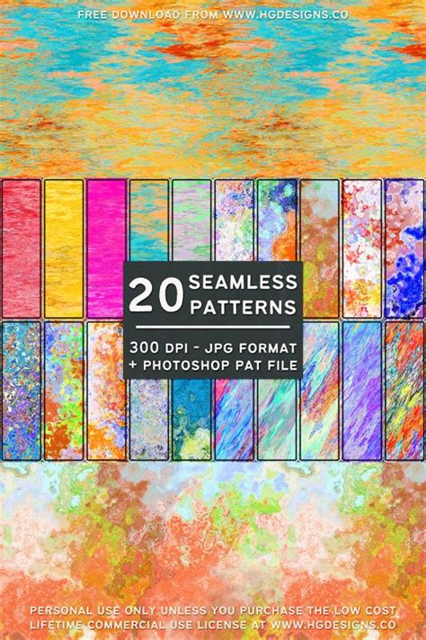 Free Download Seamless Tiling Patterns Set Hg Designs