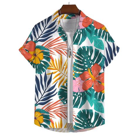 Badubg Летни ризи за мъже Ризи и блуза с 3d графика с щампи Ежедневни