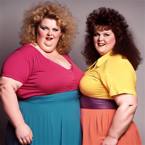 Several 1980s Style Plus Sized Obese Sapphic Super By Rogerlad On