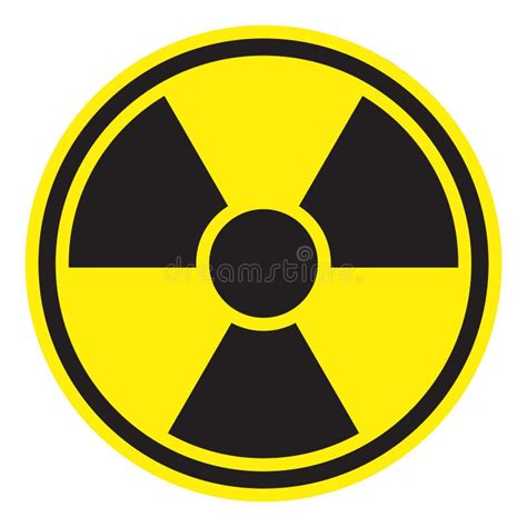 Radiation Sign Radioactivity Alert Symbol Stock Vector Illustration