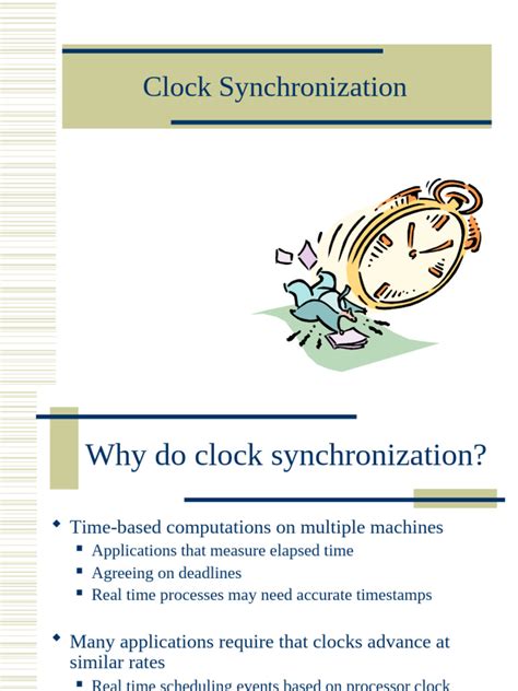 Clock Synchronization Techniques Pdf Missile Clock