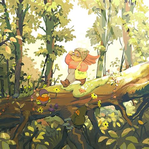 森林中的小世界！10 张治愈系小插画