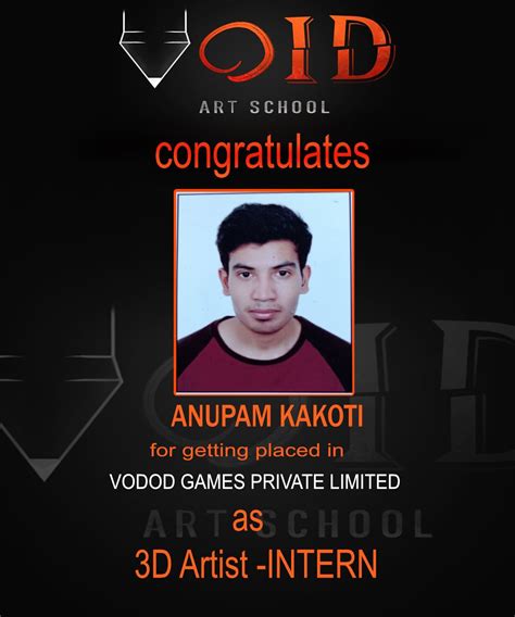 Void Art School On Linkedin Students Placement Jobs Jobsuccess