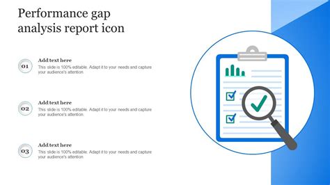 Performance Gap Analysis Report Icon Ppt Template