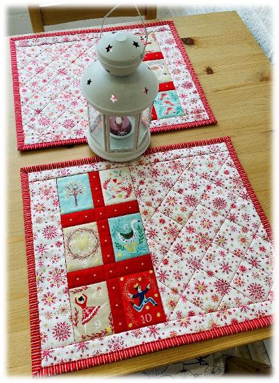 12 Days Of Christmas Table Mats Kit Red