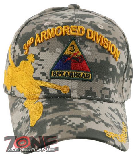 New Us Army 3rd Armored Division Spearhead Cap Hat Acu Camo