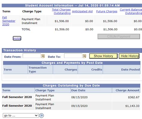 Payment Plan Confusion R Csun