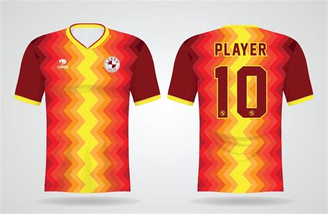 Orange Sports Jersey Template For Team Uniforms And Soccer T Shirt