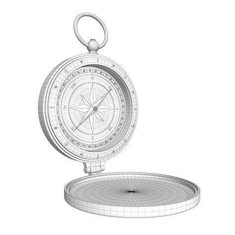 Navigation Compass 3d Model By Renderblade