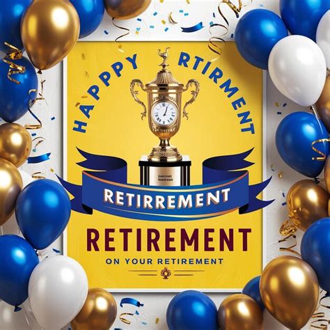 Celebrating Retirement A Welldeserved Break Premium Ai Generated Image