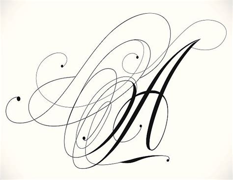 2100 Letter A Calligraphy Stock Illustrations Royalty Free Vector