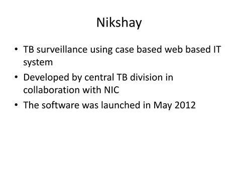 Revised National Tuberculosis Control Programme Pptx