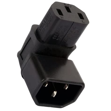 Mua Mosie Iec Male C14 To C13 Right Angled 90 Degree Iec C13 C14power Adapter Pdu Plug Trên