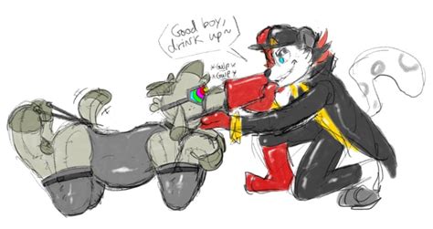 Rule 34 Anthro Biped Bitchsuit Bodily Fluids Bondage Bondage Bondage