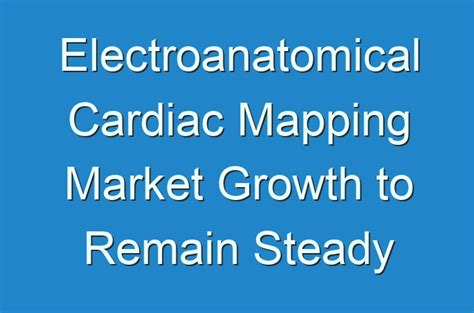 Electroanatomical Cardiac Mapping Market Growth To Remain Steady During The Forecast Period
