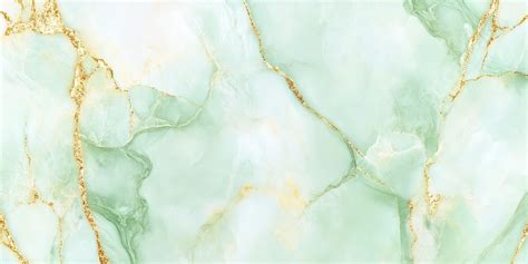 Light Mint Marble Texture With Golden Veins Seamless Pattern Background