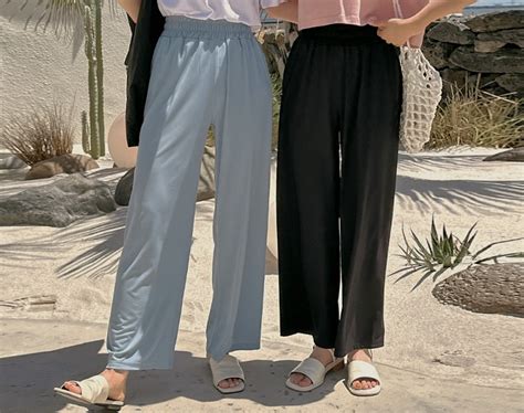 리리앤코 5만장 돌파♥ 기본롱 피에로 밴딩 와이드 팬츠 봄신상봄가을겨울하객룩출근룩데일리룩데이트룩빅사이즈