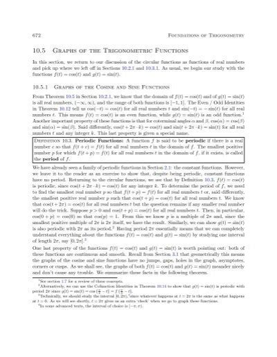 105 Graphs Of The Trigonometric Functions Webassign