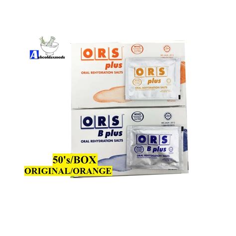 Ors Plus Oral Rehydration Salt Orange Or Original 50sbox Farmasi Limbongan