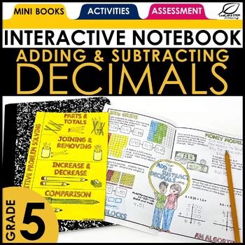 Adding And Subtracting Decimals Interactive Notebook Set Distance Learning