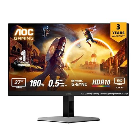 Aoc 27g4e 27 Inch Gaming Monitor 1920x1080 Fast Ips 180hz Refresh Rate Color Gamut Srgb 128