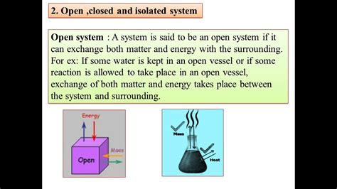 Open And Closed Systems Chemistry