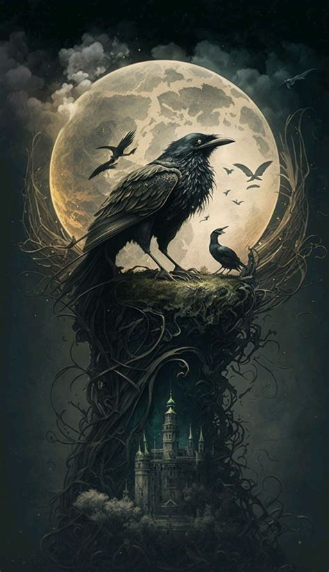 Raven Lunatic Dark Fantasy Art Crow Photography Aguia Tattoo Raven