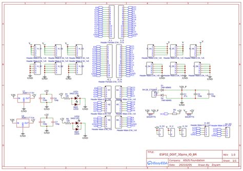 ESP DevkitV Pins Extension Board EasyEDA Open Source Hardware Lab