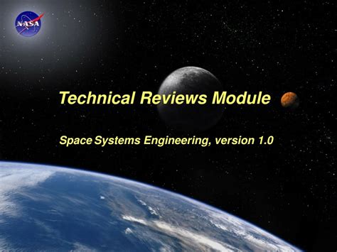 Ppt Technical Reviews Module Space Systems Engineering Version 10